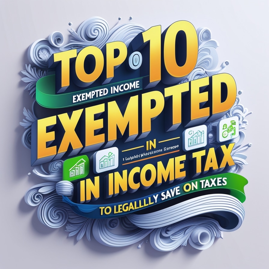 Top 10 Exempted Income in Income Tax You Should Know to Save Tax Legally