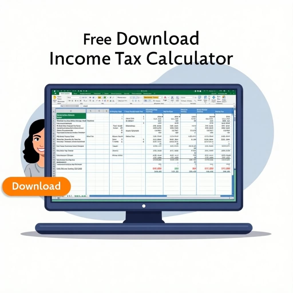 Free Download Income Tax Calculator Excel 2025-26